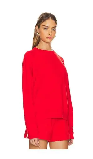 Donni. Eco Terry Crewneck Sweatshirt - Tomato