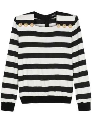 Balmain Striped Sweaters For Women
