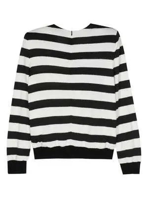 Balmain Embossed-button Striped Jumper