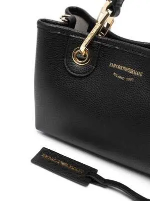 Emporio Armani Logo-debossed Crossbody Bag - Black