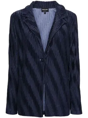 Giorgio Armani Plissé-effect Blazer