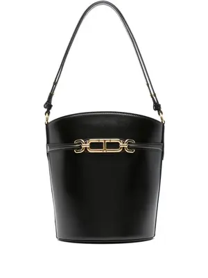 TOM FORD Logo-plaque Bucket Bag - Black