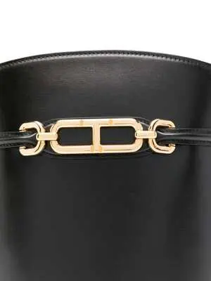 TOM FORD Logo-plaque Bucket Bag - Black