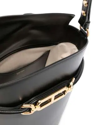 TOM FORD Logo-plaque Bucket Bag - Black