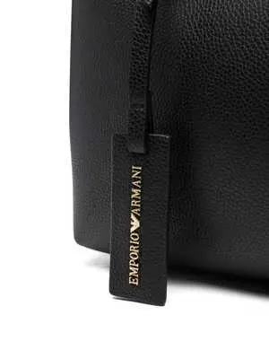Emporio Armani Debossed Tote Bag - Black