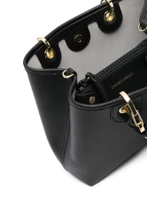 Emporio Armani Debossed Tote Bag - Black