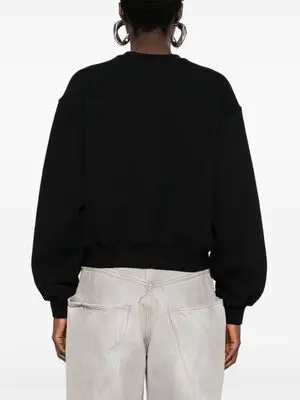 Alexander Wang Logo-embossed Sweatshirt - Black
