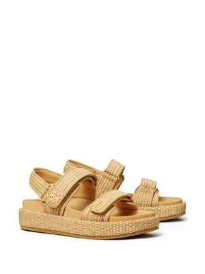 Tory Burch Kira Sport Raffia Sandals