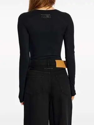 MAISON MARGIELA Numbers-motif Bodysuit - Black
