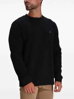 BOSS Logo-patch Crew-neck Sweatshirt - Black