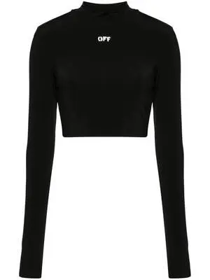 Off-White Logo-print Cropped T-shirt