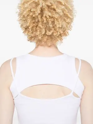 Off-White Layered Ribbed Top