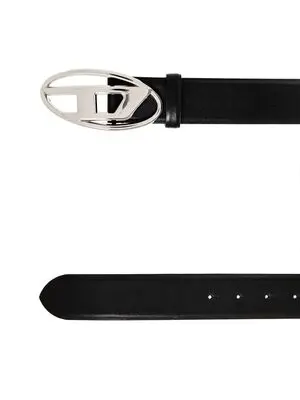 DIESEL® B-1dr Leather Belt - Black
