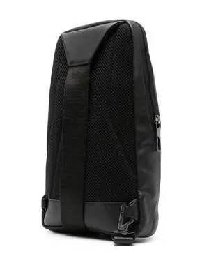 PIQUADRO Akron Leather Messenger Bag
