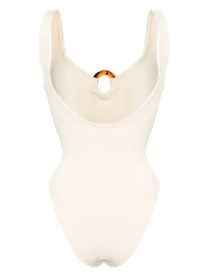 Hunza G Silk-blend Beachwear - Neutrals
