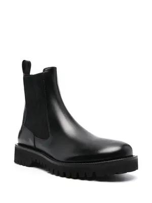 Valentino Garavani Toile Iconographe Leather Chelsea Boots