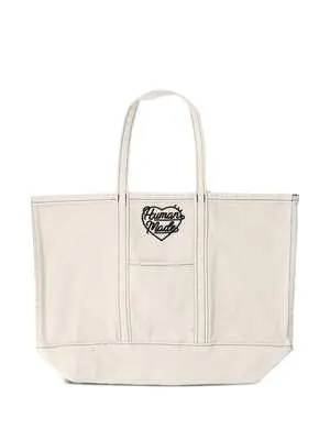 HUMAN MADE Garment Dyed Cotton Tote Bag - White