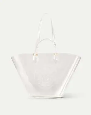Veronica Beard Veronica Beard Large Crest Tote - Transparent