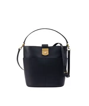 Veronica Beard Small Crest Lock Bucket Bag