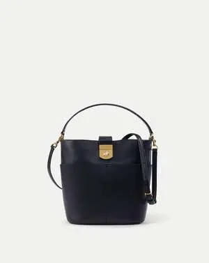 Veronica Beard Small Crest Lock Bucket Bag