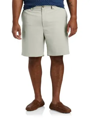 OAK HILL BY DXL Microfiber Shorts - Khaki
