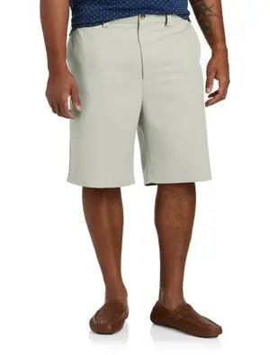OAK HILL BY DXL Microfiber Shorts - Khaki