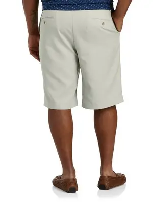 OAK HILL BY DXL Microfiber Shorts - Khaki