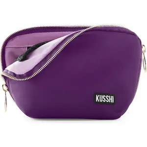KUSSHI Everyday Makeup Bag Garnet/ Lilac Nylon