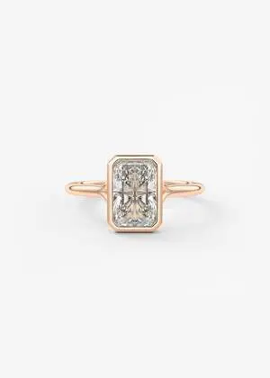 FRANK DARLING Breezy Bezel Radiant Cut Engagement Ring - Yellow Gold