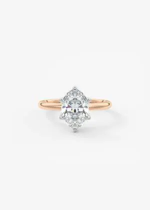 FRANK DARLING Bloom Royale Oval Engagement Ring - Yellow Gold