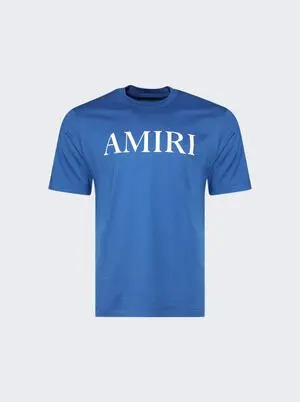 Amiri Logo Tee Grey Blue