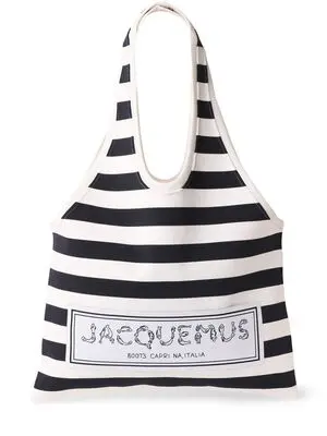 Jacquemus JACQUEMUS Le Tote Marcel Canvas Bag - Multi,navy