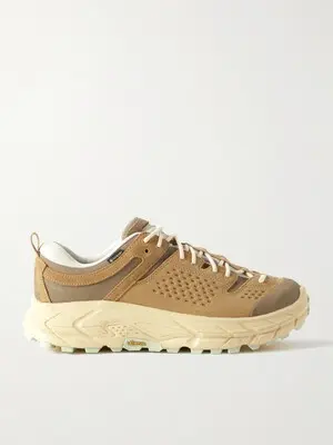 HOKA® Mesh-trimmed Suede Sneakers - Brown