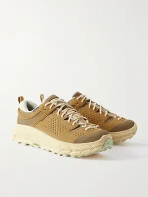 HOKA® Mesh-trimmed Suede Sneakers