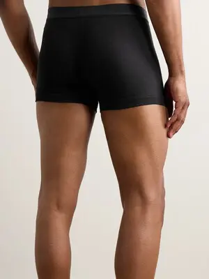 TOM FORD Two-pack Stretch-cotton Jersey Boxer Briefs - Black