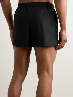 TOM FORD Stretch-cotton Poplin Boxer Shorts - Black