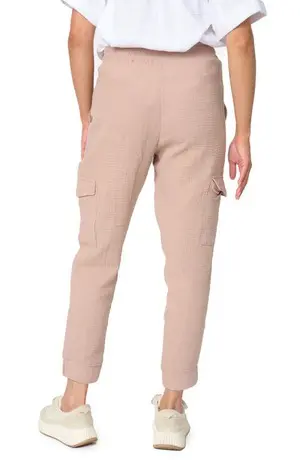 GIBSONLOOK Essential Cotton Gauze Cargo Joggers