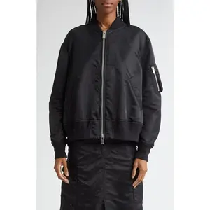 Sacai Nylon Twill Bomber Jacket - Black