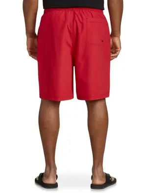 HARBOR BAY BY DXL Big & Tall Swim Trunks - Red