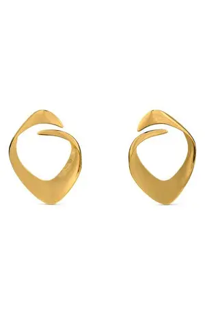 Cult Gaia Cult Gaia Lola Drop Earrings Shiny Brass