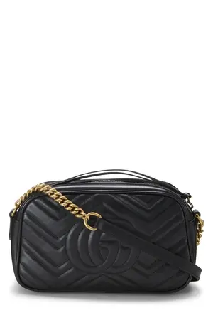 Gucci Leather Gg Marmont Crossbody Bag