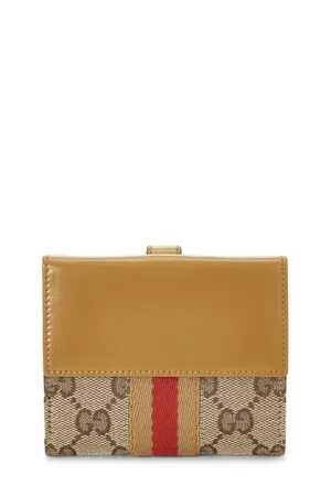 Gucci Original Gg Canvas Compact Wallet