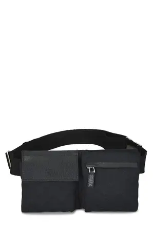 Gucci Gg Double Pocket Waist Pouch - Black