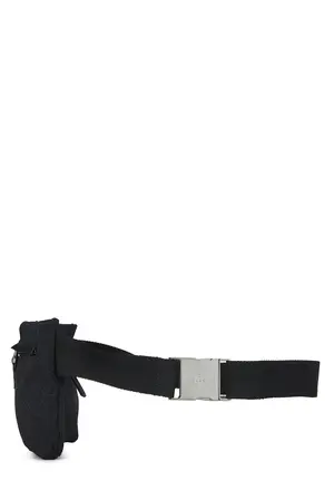 Gucci Gg Double Pocket Waist Pouch - Black