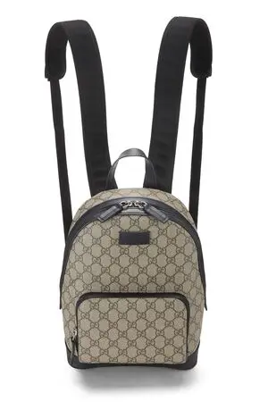 Gucci Gg Supreme Canvas Eden Backpack - Black