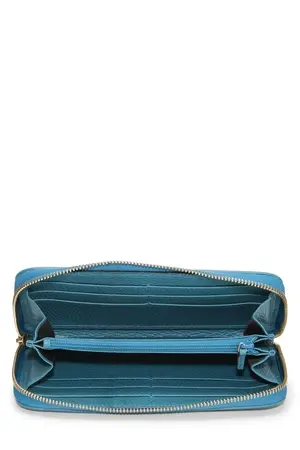 Gucci Original Gg Canvas Zip Around Wallet - Blue