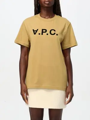 A.p.c. A.P.C. "V.P.C." Logo T-Shirt Brown