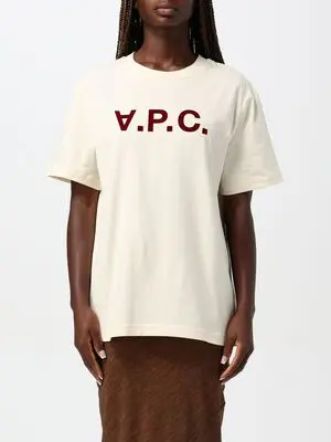 A.p.c. A.P.C. "V.P.C." Logo T-Shirt Ivory