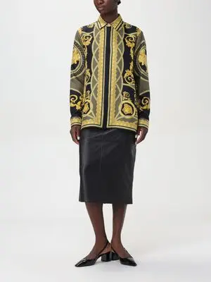 Versace Medusa Print Shirt - Black