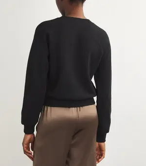 Eterne Terry Cotton-modal Sweatshirt - Black